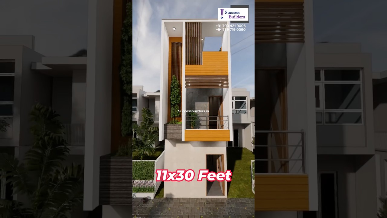11x30 feet 3D plan 🏗️ Affordable Construction Packages Pallikaranai | SuccessBuilders.in