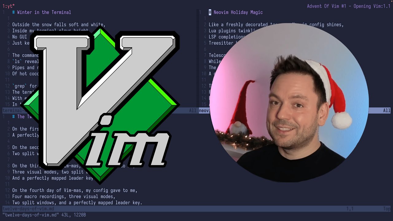 Advent Of Vim 1 - Opening Vim