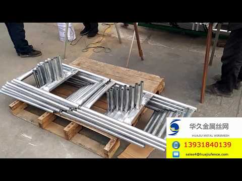Temporary Fence Panel Stand Welded Galvanized Steel For Chain Link Temp Panels
