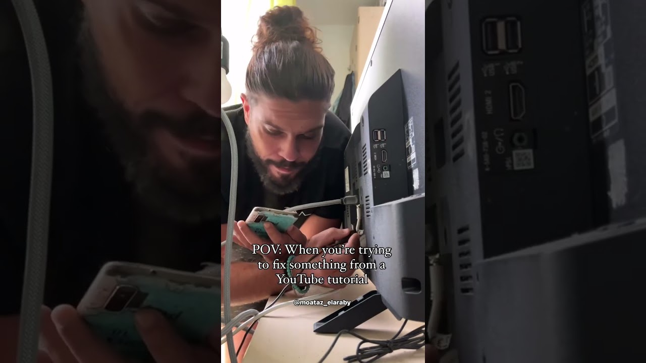 ‌POV: When you are trying to fix something from a YouTube tutorial