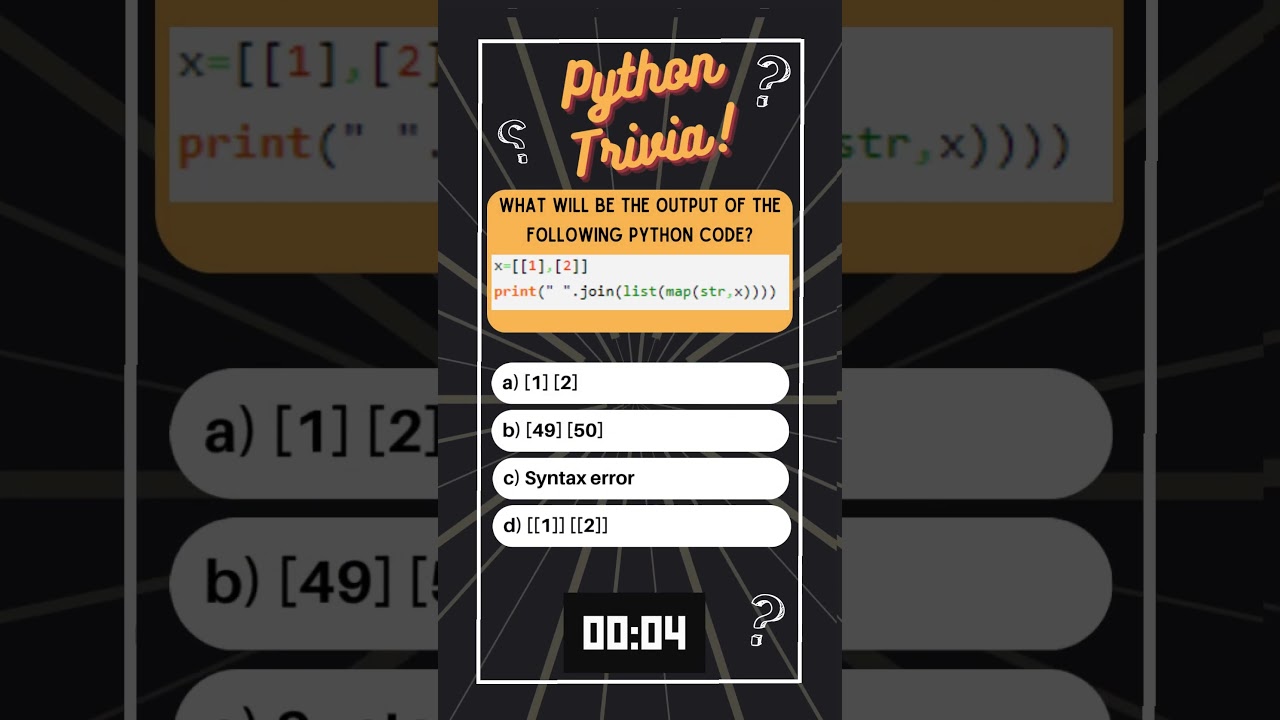 Python Trivia   List 68 #coding #python #techcommunity #shorts #trending #viral #datascience