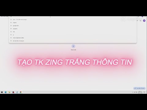 Tạo và đổi mật khẩu tài khoản Zing trắng thông tin