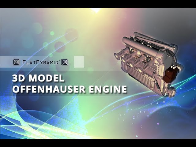 Offenhauser Engine 3D Model - FlatPyramid