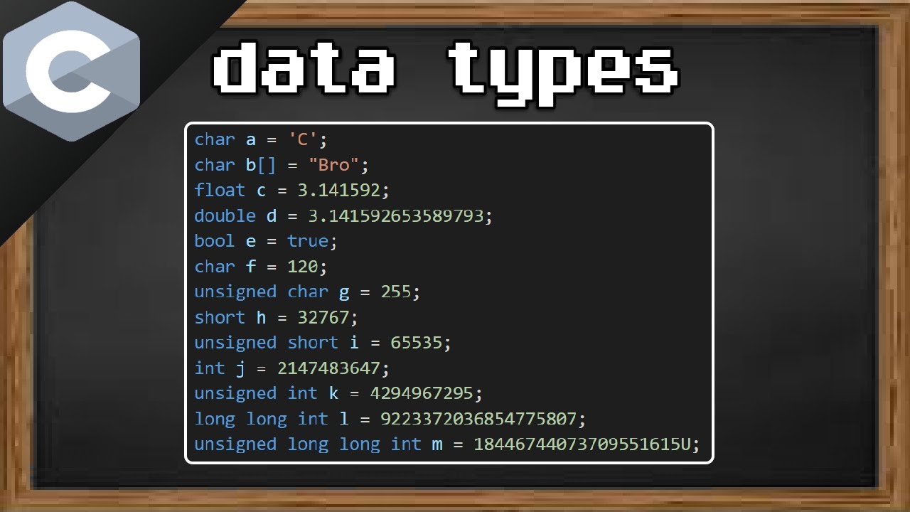 C data types 📊