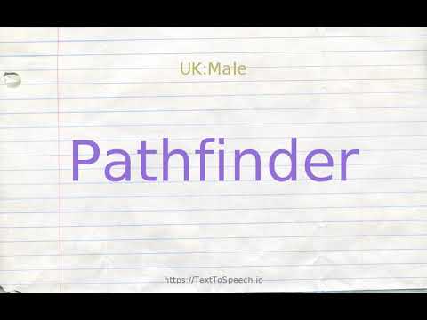 How to pronounce pathfinder