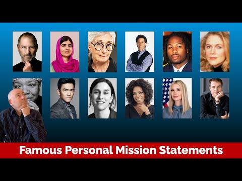 12 Personal Mission Statement Examples by Famous People