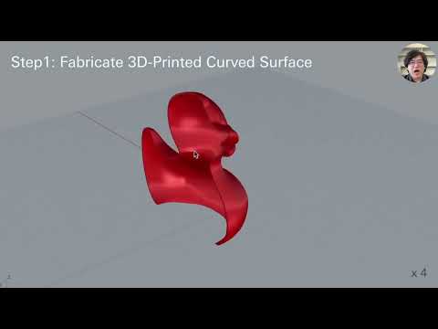 Design and Fabrication for Dynamic Color-Changing on Curved 3D-Printed Surfaces