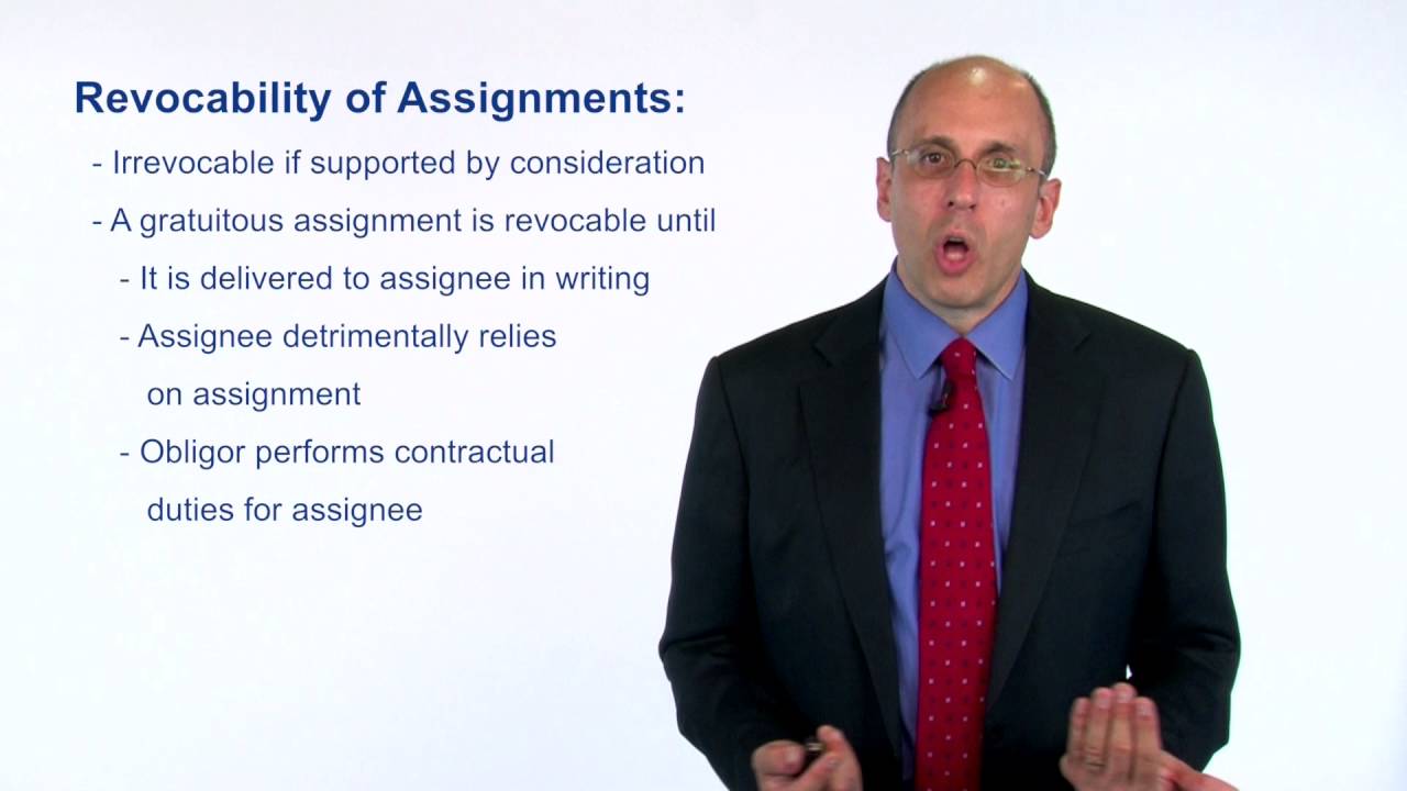 Assignment and Delegation of Contract Rights and Duties (Module 3.5)