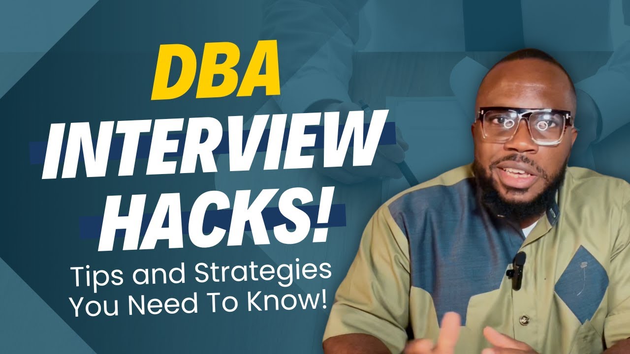 DATABASE ADMINISTRATOR Interview Strategies You Need! (Technical Tips Revealed)