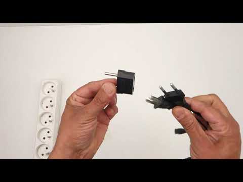 Adaptateur Chargeur Secteur Prise US - Japon vers Europe UE France, Noir 768560 #DMdiffusion