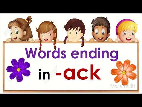 WORDS ENDING IN ack