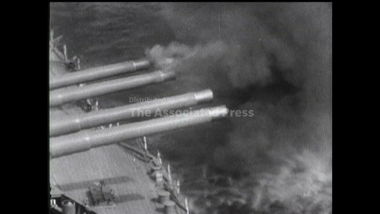 Home Fleet Fires Big Guns At Sea