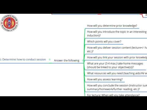 Preparing a lesson plan