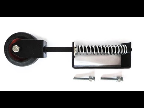 Gate Wheel Heavy Duty Spring Loaded - Black - Support Jockey Door Sliding Wheels