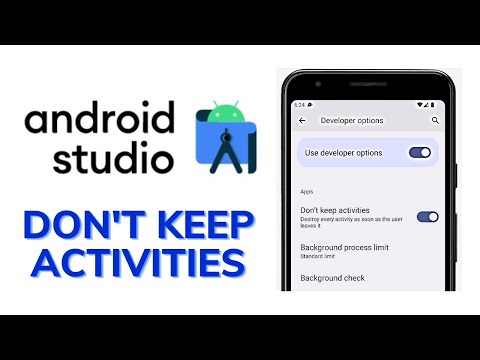 Enable Developer Options Mode And Don't Keep Activities On Android Emulator | Android Studio
