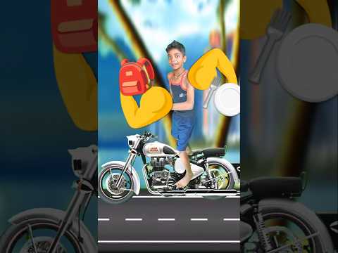 Garena Free Fire And Chotu School On Bike🤩😂🔥 #shorts#freefireshorts