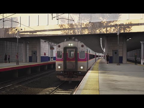 Train Sim World 3 PS5 Boston Sprinter Operating MBTA Commuter Rail Train 804 to Boston Part 1