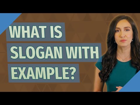 What is slogan with example?