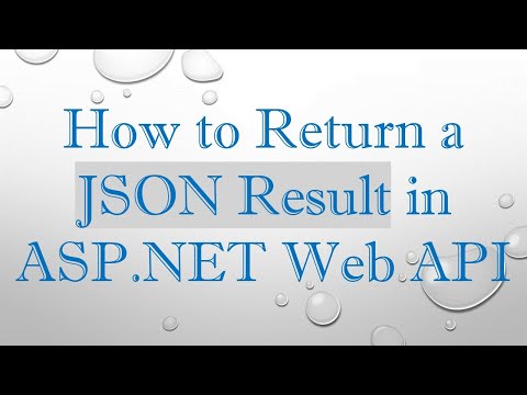 How to Return a JSON Result in ASP.NET Web API