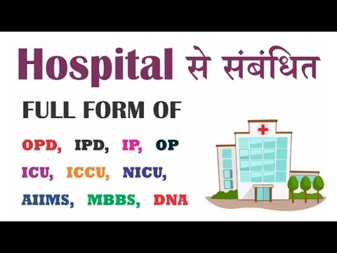Full form of OPD, IPD, IP, etc