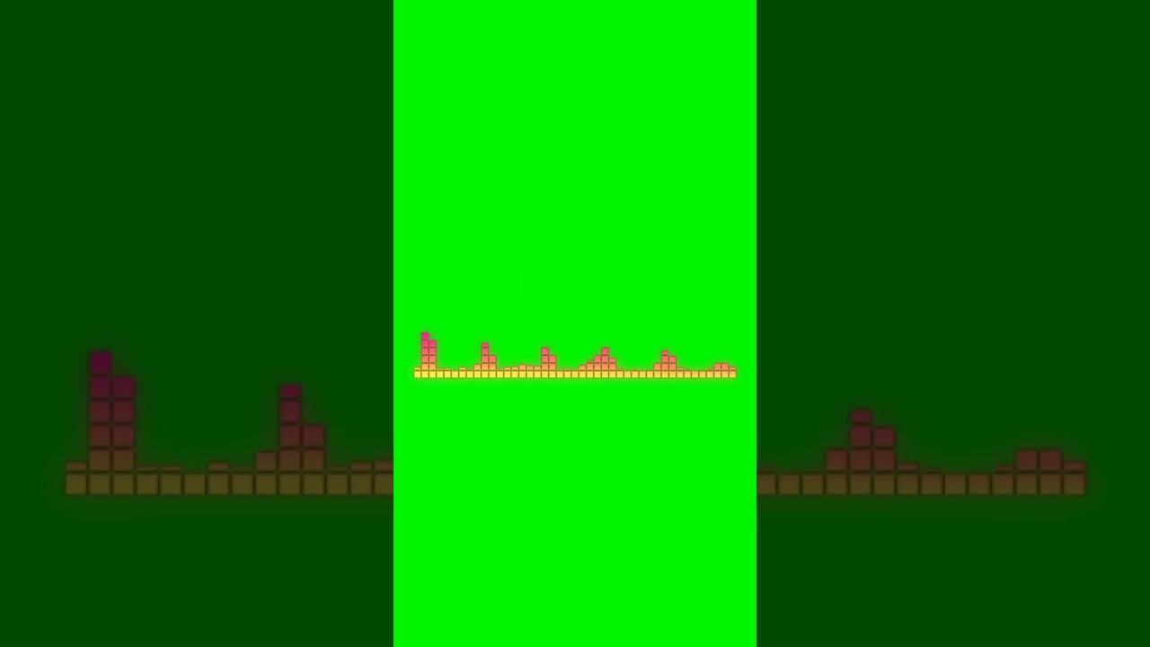 audio Spectrum Green Screen High Quality Video Effect #nocopyright #greenscreen #template #shorts