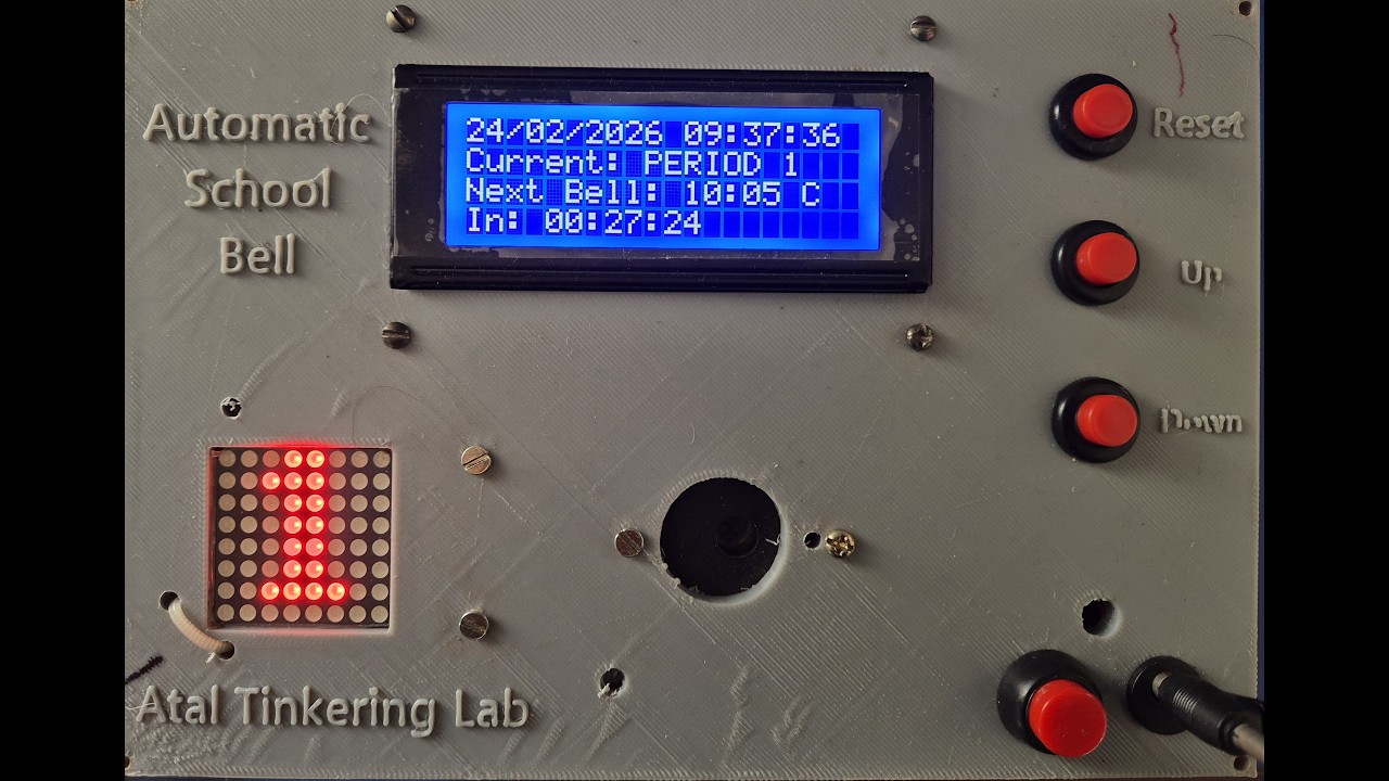  An Industrial-Grade Automatic School Bell Using STM32 | Punjabi Audio Alert System