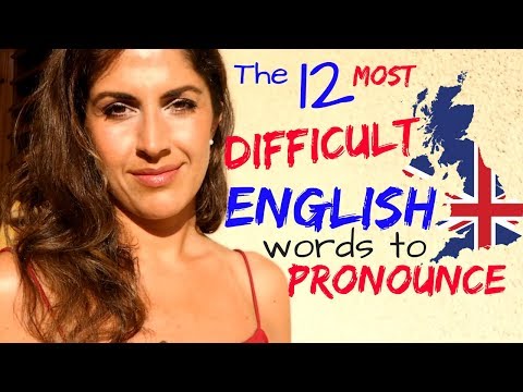 The top 12 MOST Difficult Words to Pronounce in English | English Pronunciation