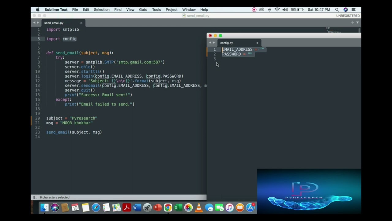 Python - Sending Email using SMTP
