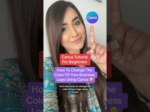 How To Change The Color Of A Logo Using Canva! #canvatips #canvatutorial