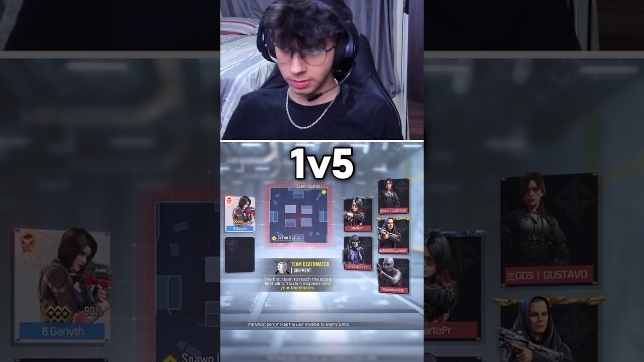 I 1v5'd for $1,000! Do u think you can beat me? #codm #shorts