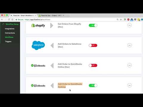 Using FlowLink to Send Orders From Shopify to QuickBooks Desktop