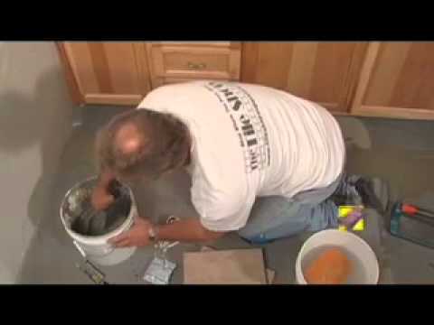 How To Install Kitchen Tile - Kitchen Floor Tile Install Video