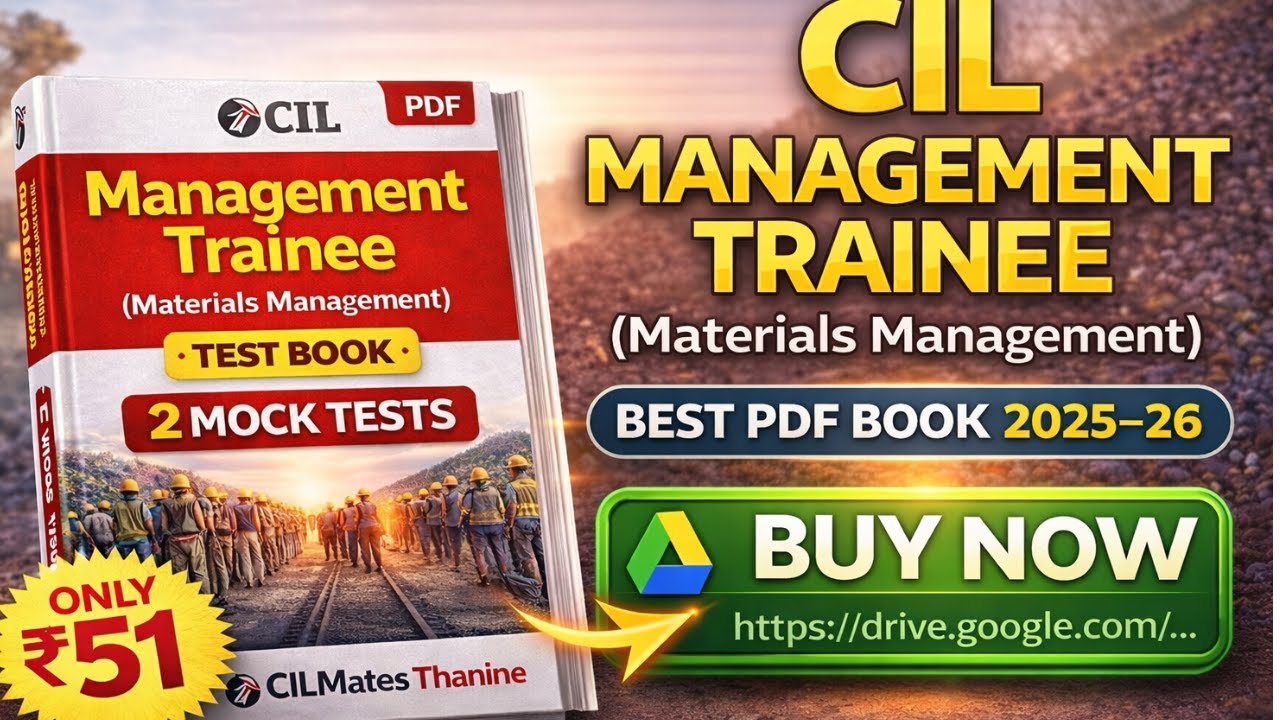 CIL Management Trainee (Materials Management) Exam PDF Book – 2026 #CILManagementTrainee#CILMT