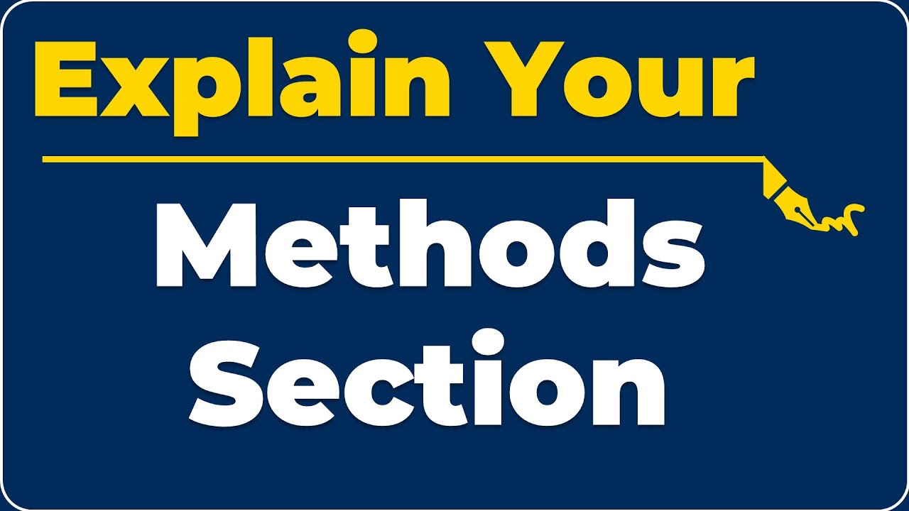 Chapter 3: Materials & Methods | How to Write a Strong Methods Section