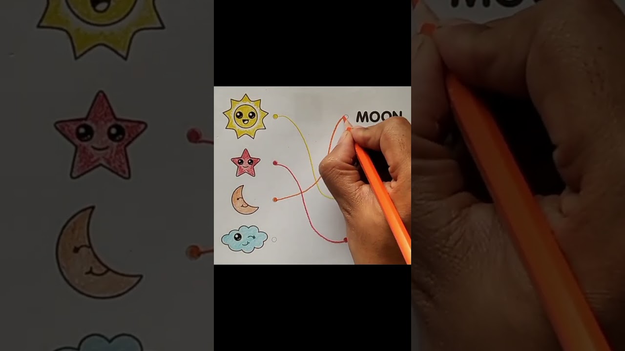 Mencocokkan Benda Langit Dalam Bahasa Inggris | Mengenal Huruf | Belajar Bahasa Inggris | #shorts