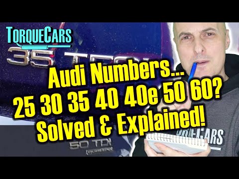 What Do Audi's Power/Model Numbers Really Mean? From 25, 30 35 & 40 to 40e 50 & 60 Explained!