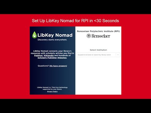 Libkey Nomad in 30 Seconds