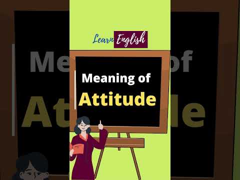 Meaning of Attitude? | Attitude का मतलब? #shorts #learnEngliMeanings