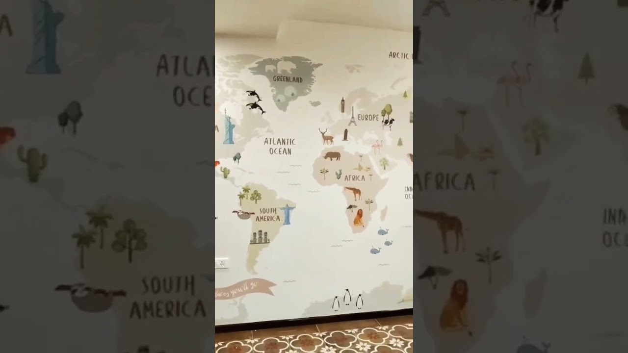 World Map Wallpaper For Bedroom | World Map Wallpaper | Wallpaper Importer | 8512000888