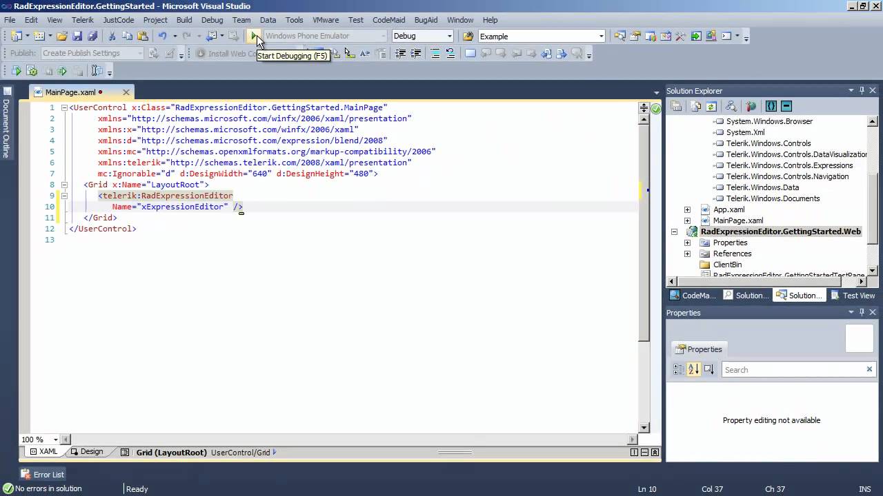 ExpressionEditor - Part 1: Getting Started (Silverlight & WPF)
