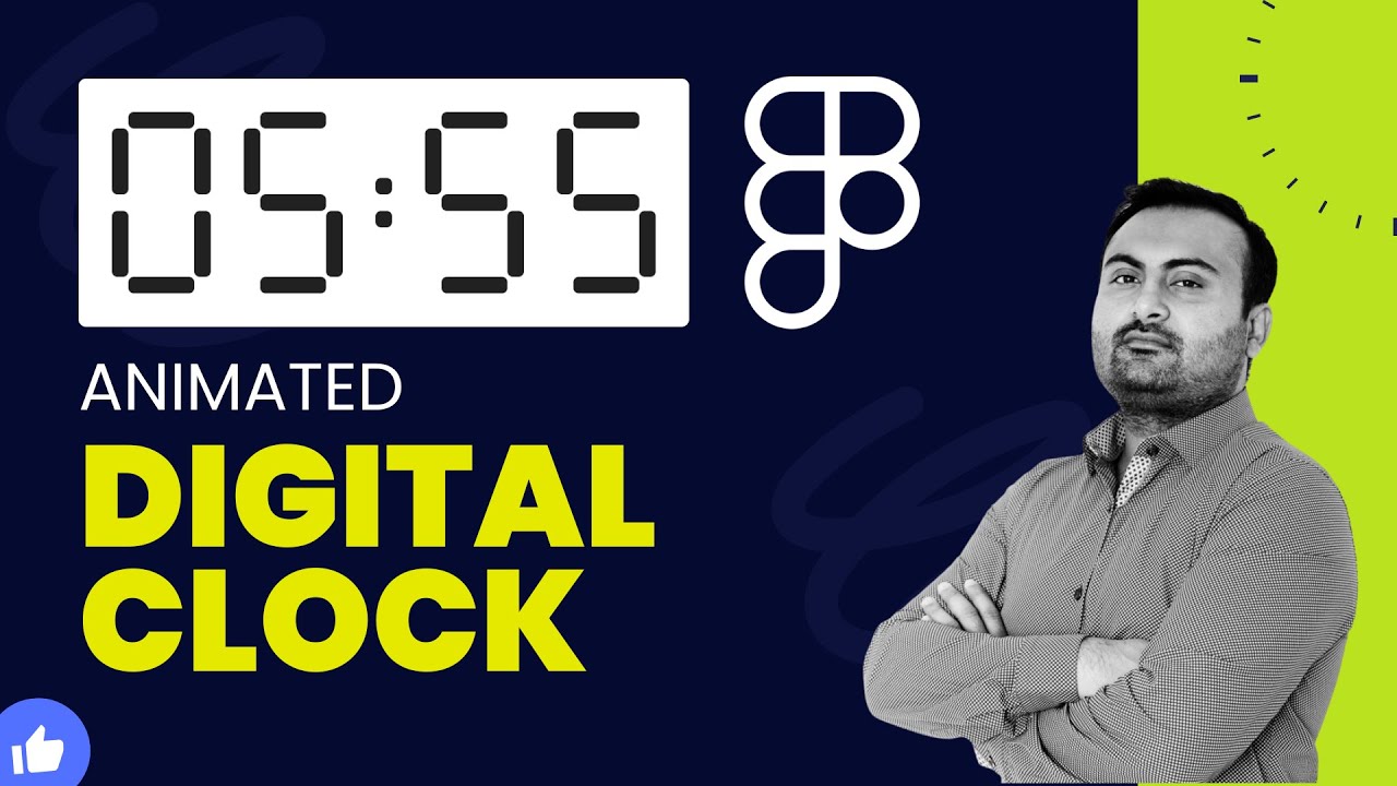 How to make Animated Digital Clock in Figma