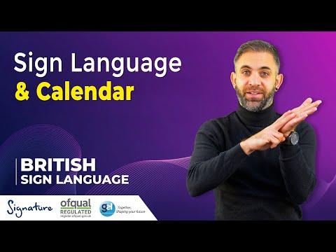 Showcase the Calendar with Sign Language