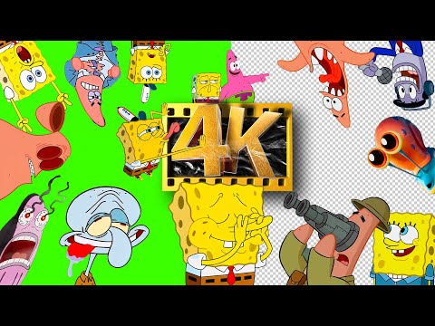 SpongeBob Green Screen | MEGA Pack - Footage 4K