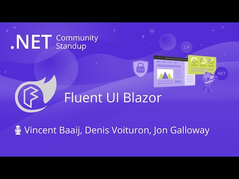 ASP.NET Community Standup: Fluent UI Blazor