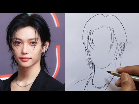 How to Draw Felix / Stray kids Felix Easy Drawing