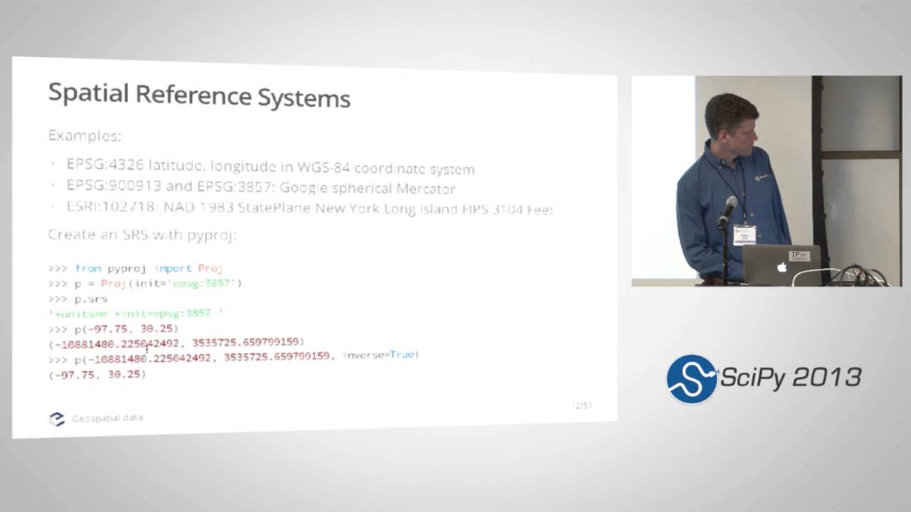 Using Geospatial Data with Python, SciPy2013 Tutorial, Part 1 of 6