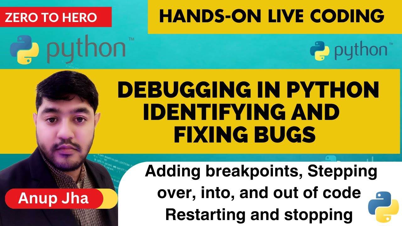 Advanced Python -18 | How to debug python code in visual studio code | Breakpoint in python | Coding