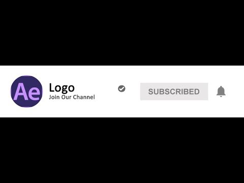 Subscribe Button Animation Template Free Download For After Effect