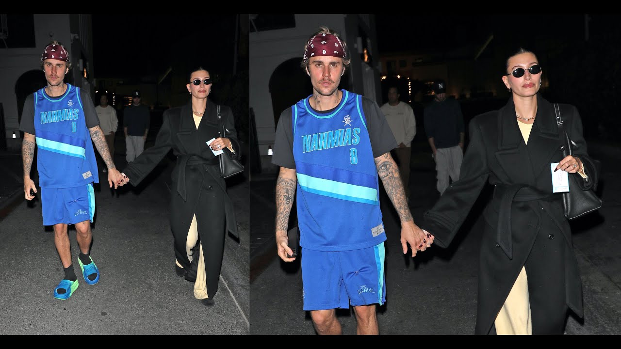 Justin Bieber and Hailey Bieber step out for dinner at Funke restaurant!