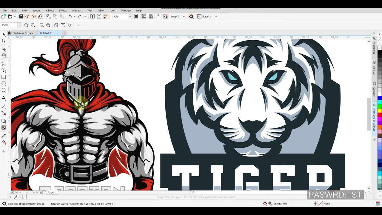 Tiger, Spartan Mascot Vector Graphics Free Downloads